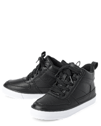 Boys High Top Sneakers - BLACK | The Children's Place