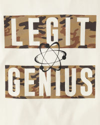 Boys Short Sleeve Legit Genius Graphic Tee - HALO WHITE | The Children ...
