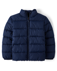 Boys Long Sleeve Puffer Jacket - BLUE | The Children's Place