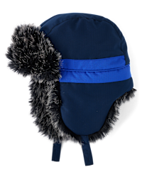 Toddler Boys Colorblock Trapper Hat - BLUE | The Children's Place