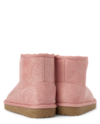 Toddler Girls Mid Teddy Boots - PINK | The Children's Place