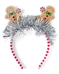 Girls Christmas Gingerbread Tinsel Headband - MULTI | The Children's Place