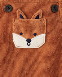 Baby Boys Long Sleeve Fox Bodysuit And Overalls 2-Piece Playwear Set ...