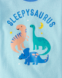 Baby And Toddler Boys Long Sleeve Sleepysaurus Pajamas - BLUE | The ...