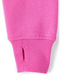 Girls Active Long Sleeve Fleece Half Zip Pullover | The Children's ...