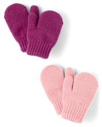 Toddler Mittens 2-Pack - BURGUNDY | The Children's Place