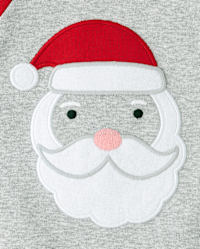 Baby And Toddler Christmas Long Raglan Sleeve Santa Face Snug Fit ...
