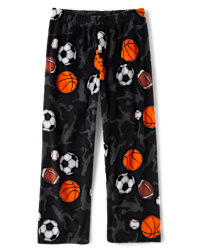 Boys Sports Microfleece Pajama Pants - BLACK | The Children's Place
