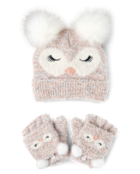 Girls Owl 2-Piece Cold Weather Set - MULTI | The Children's Place