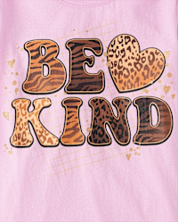 Girls Short Sleeve Be Kind Graphic Tee - PURPLE | The Children's Place