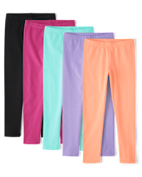 Girls Leggings 5-Pack - MULTI | The Children's Place