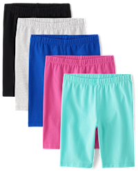 Girls Bike Shorts 5-Pack - MULTI | The Children's Place