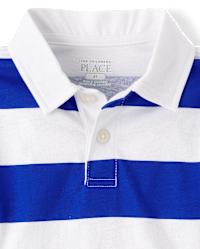 Baby And Toddler Short Sleeve Print Polo - BLUE | The Children's Place