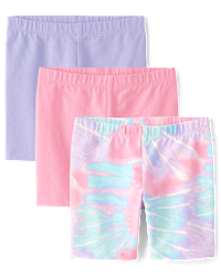 Toddler Girls Print Bike Shorts 3-Pack - WHITE | The Children's Place CA