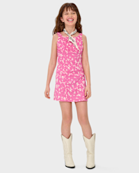 Girls Sleeveless Floral Corset Dress - PINK | The Children's Place