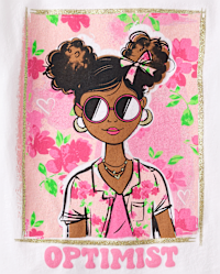 Girls Short Sleeve Optimist Girl Graphic Tee - WHITE | The Children's Place