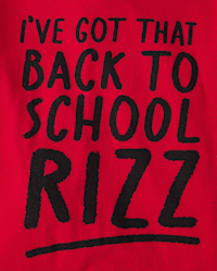 Boys Short Sleeve School Rizz Graphic Tee - RED | The Children's Place