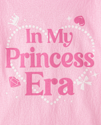Girls Short Sleeve Princess Era Graphic Tee - PINK | The Children's Place
