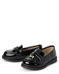 Toddler Girls Heart Loafers - BLACK | The Children's Place