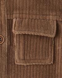 Baby Boys Long Sleeve Faux Cord Utility Jacket - BROWN | The Children's ...