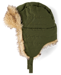 Boys Quilted Trapper Hat - GREEN | The Children's Place CA