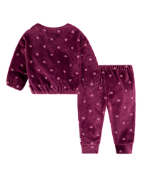 Baby Girls Huggies™ Long Sleeve Heart 2-Piece Outfit Set - PURPLE | The ...