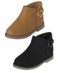 Toddler Girls Heart Buckle Booties 2-Pack | The Children's Place ...