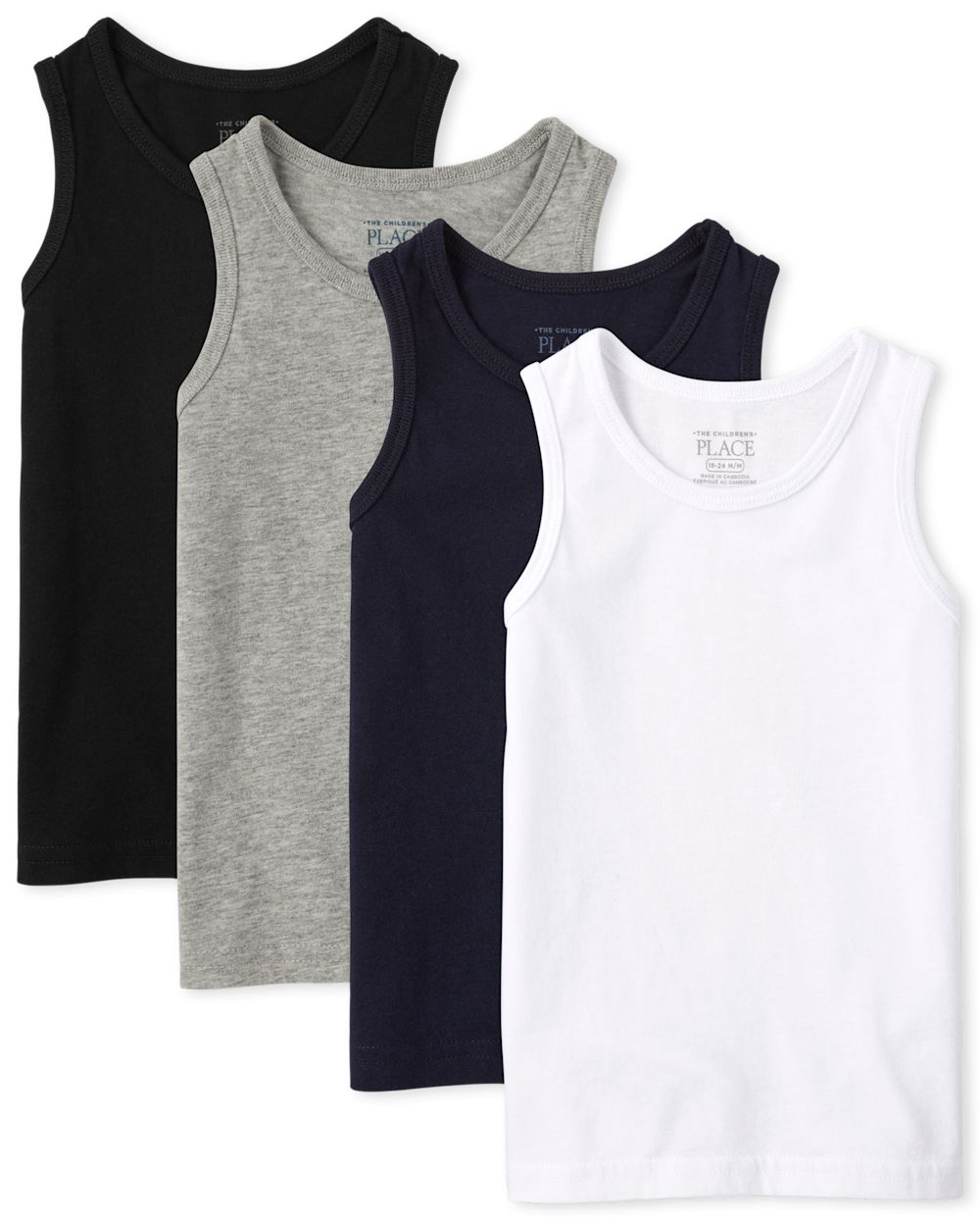 Baby And Toddler Boys Mix And Match Sleeveless Basic Tank Top 4-Pack