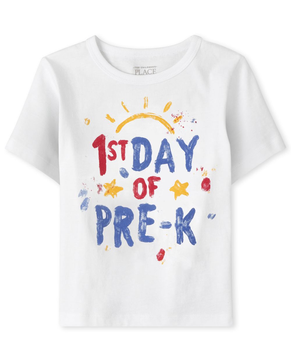 Toddler Boys Short Sleeve 'First Day Of Pre K' Graphic Tee