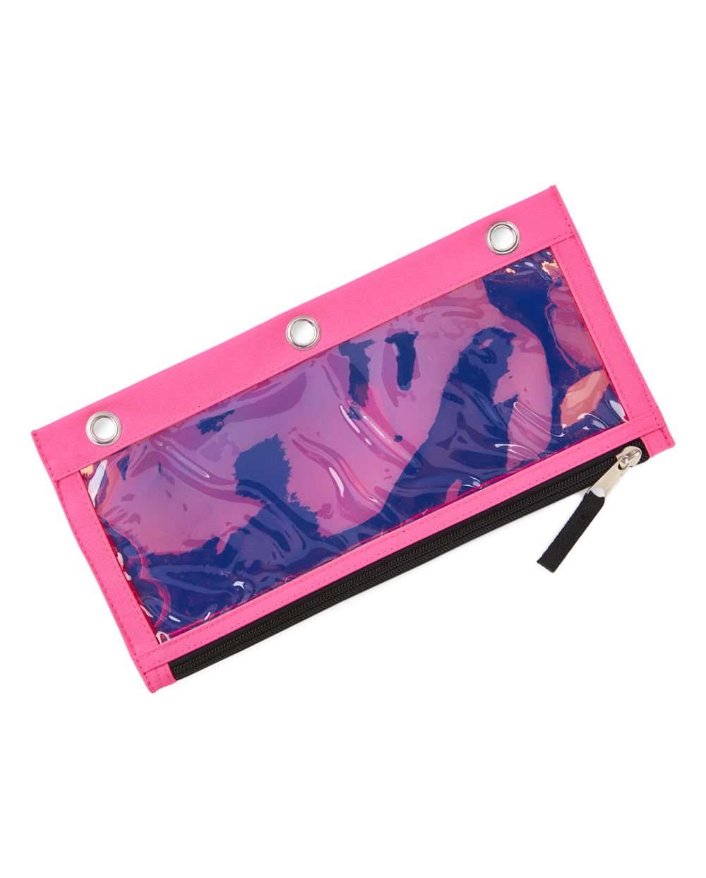 Girls Iridescent Neon Pencil Case