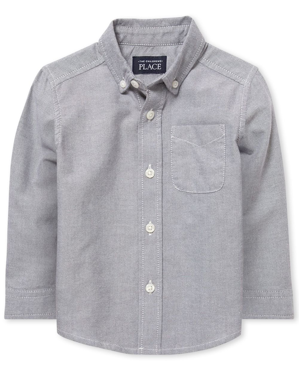 Toddler Boys Uniform Long Sleeve Oxford Button Down Shirt Toddler Boys Uniform Long Sleeve Oxford Button Down Shirt