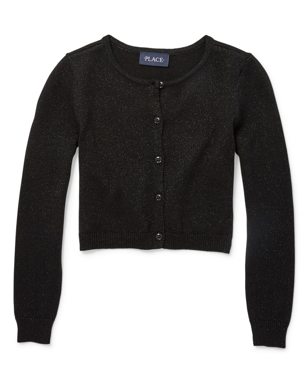 Girls Long Sleeve Metallic Cardigan