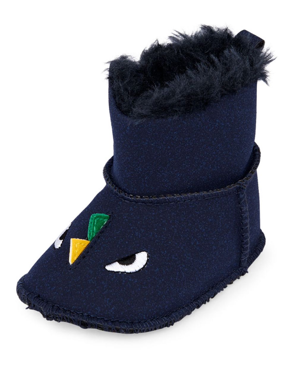 Baby Boys Faux Fur Dino Boots