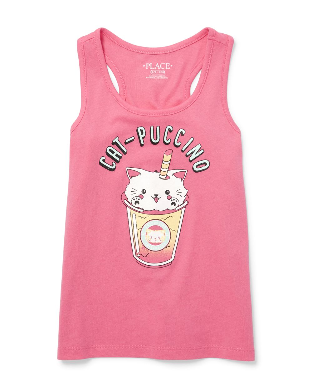 Girls Mix And Match Glitter Graphic Racerback Tank Top