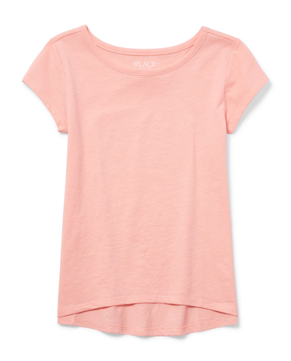 Girls Mix And Match Short Sleeve High Low Layering Tee