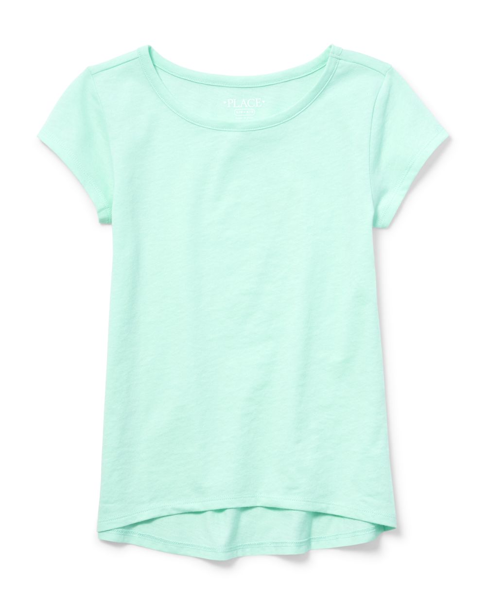Girls Mix And Match Short Sleeve High Low Layering Tee