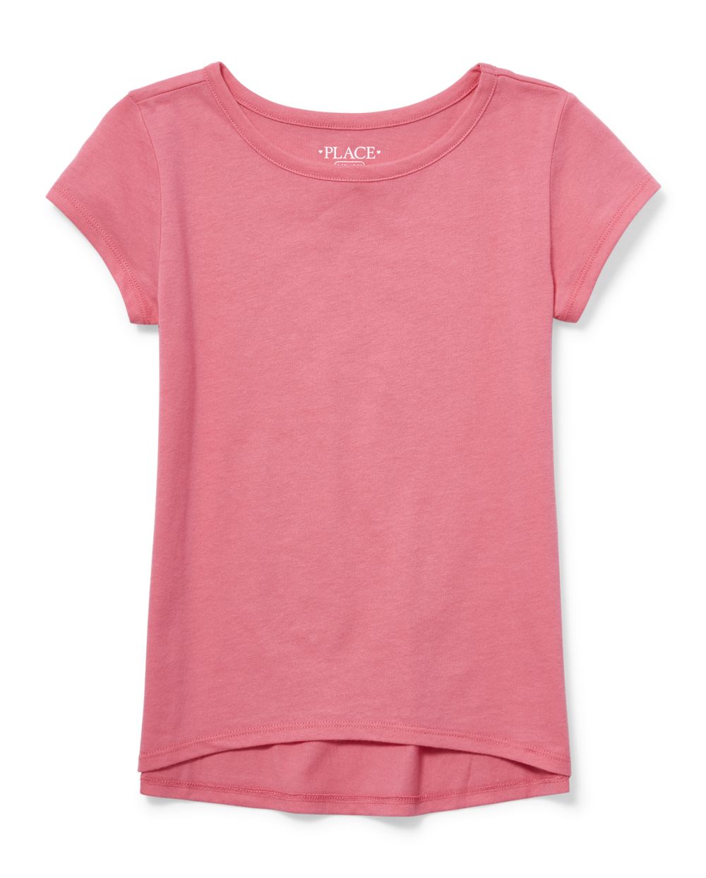 Girls Mix And Match Short Sleeve High Low Layering Tee