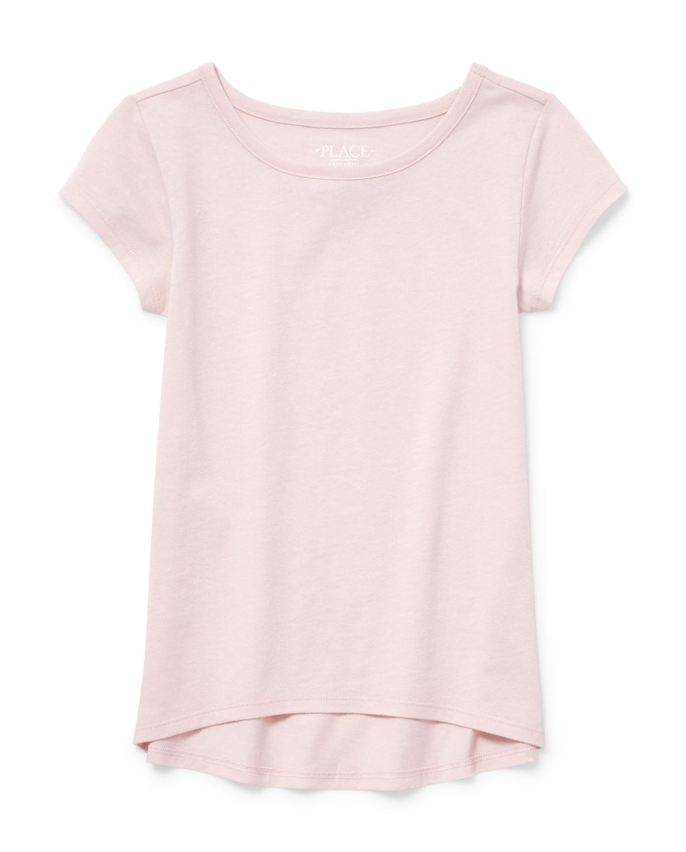 Girls Mix And Match Short Sleeve High Low Layering Tee