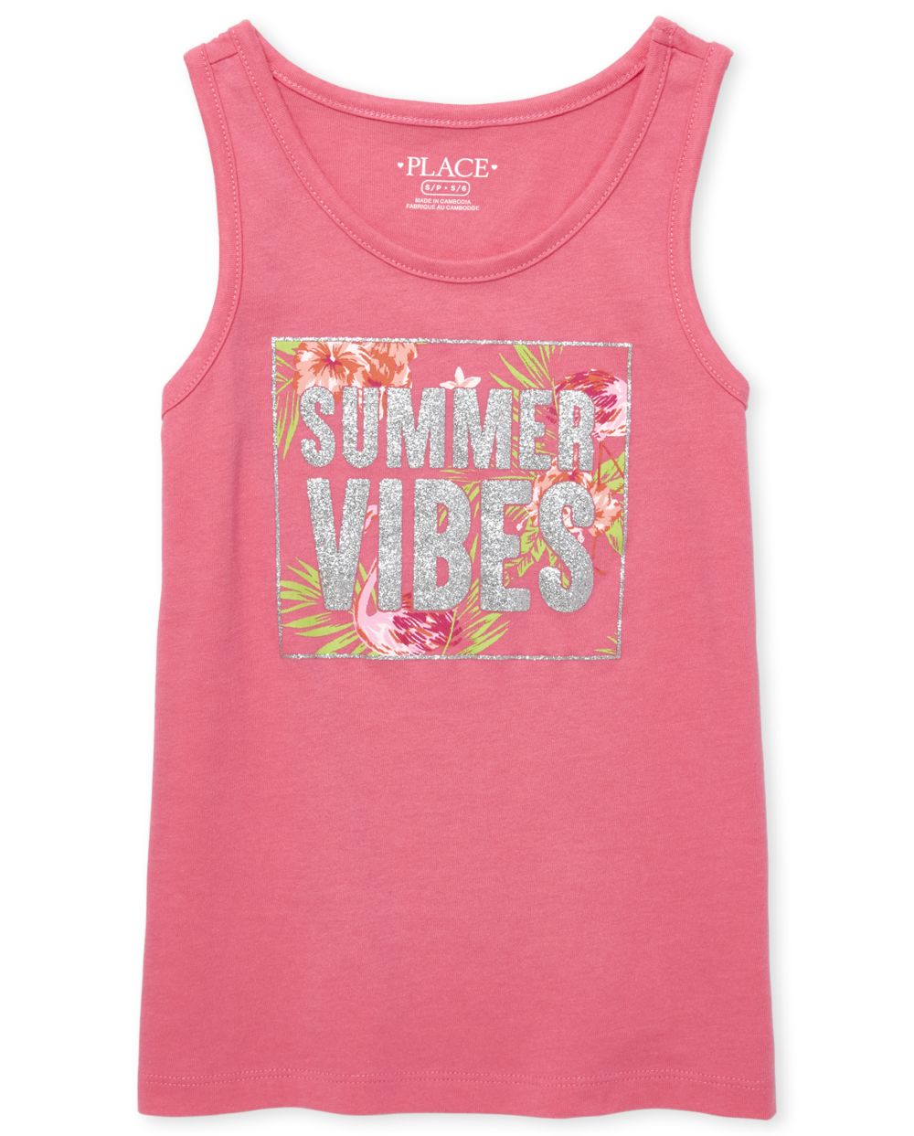 Girls Mix And Match Glitter Graphic Tank Top