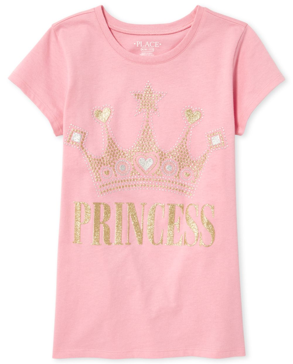 Girls Glitter Princess Graphic Tee