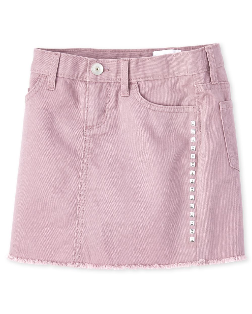 Girls Studded Denim Skirt