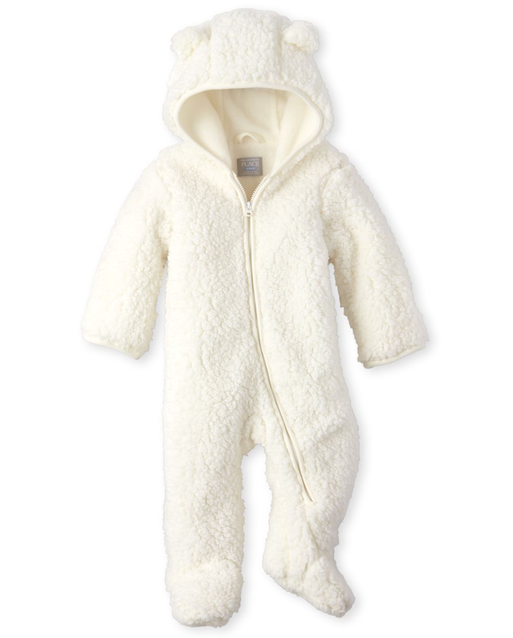 Unisex Baby Long Sleeve Hooded Sherpa Bunting