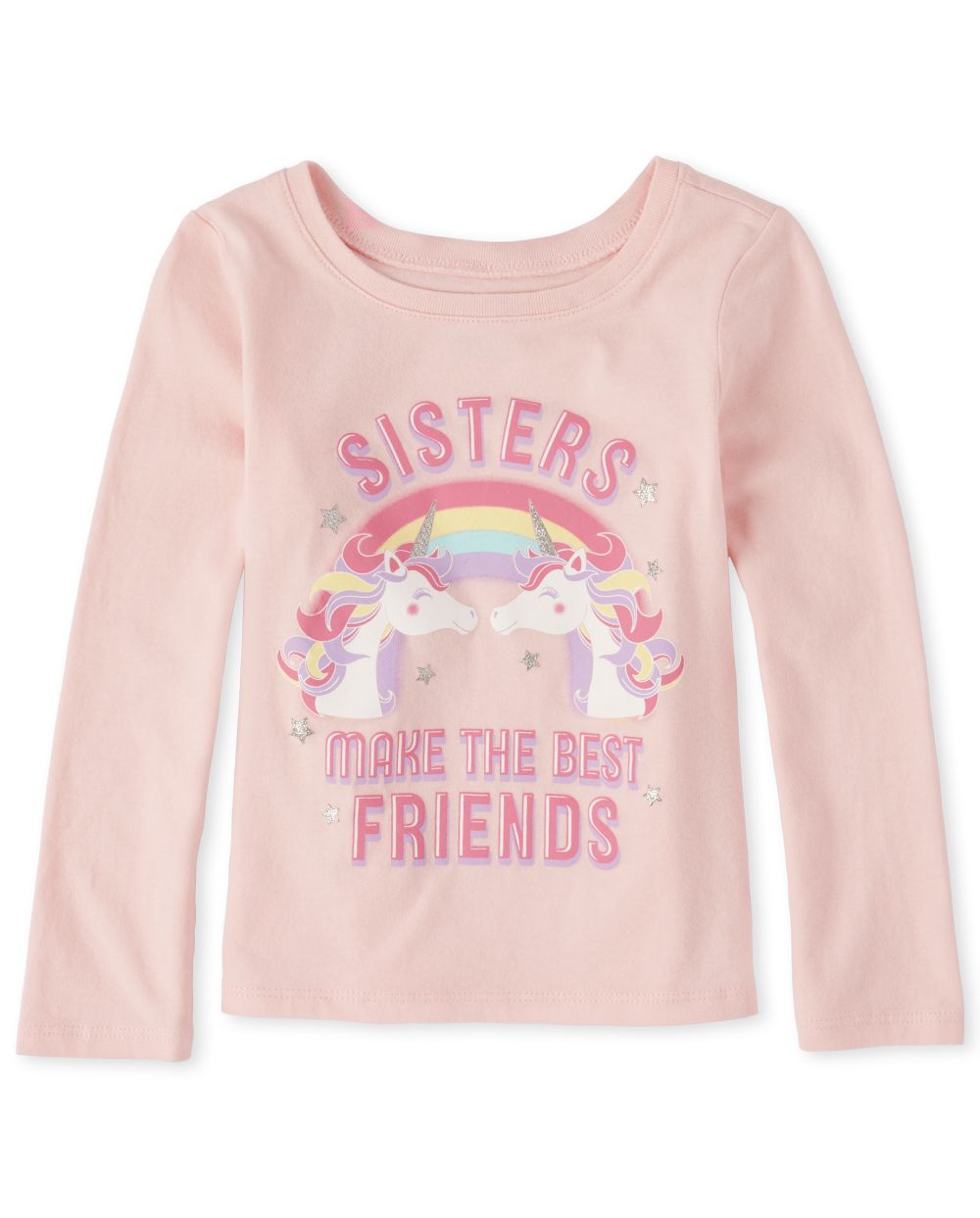 Baby And Toddler Girls Long Sleeve Glitter 'Sisters Make The Best ...