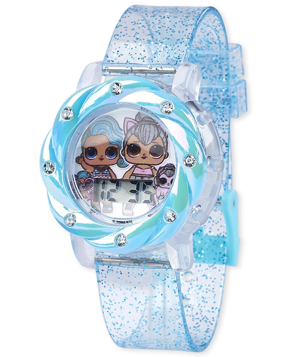 Girls Glitter LOL Light Up Digital Watch