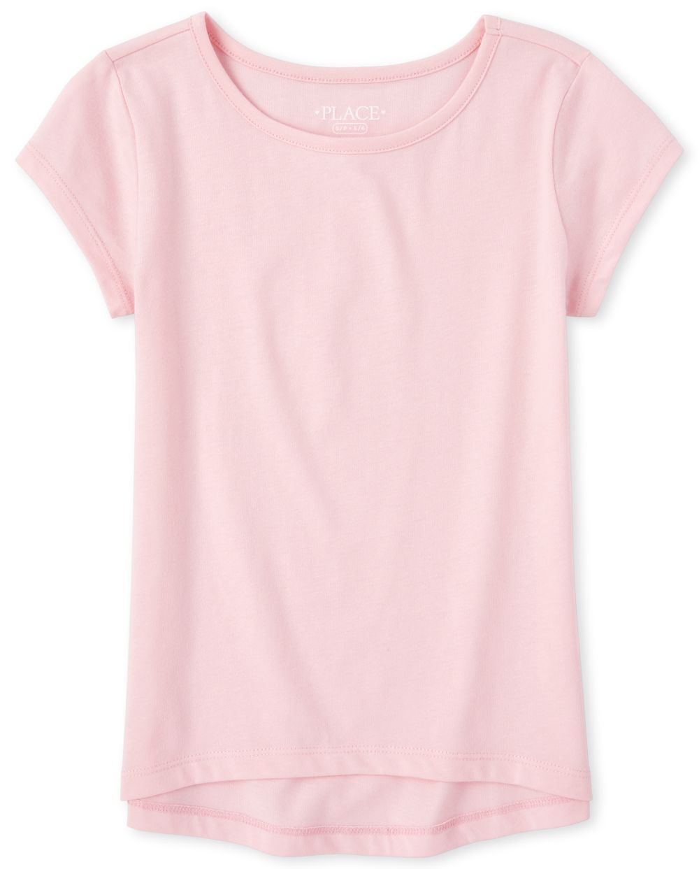 Girls Short Sleeve Basic Layering Tee