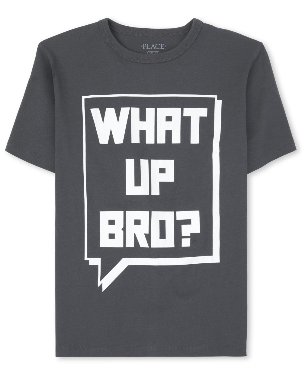 Boys Short Sleeve 'What Up Bro' Graphic Tee