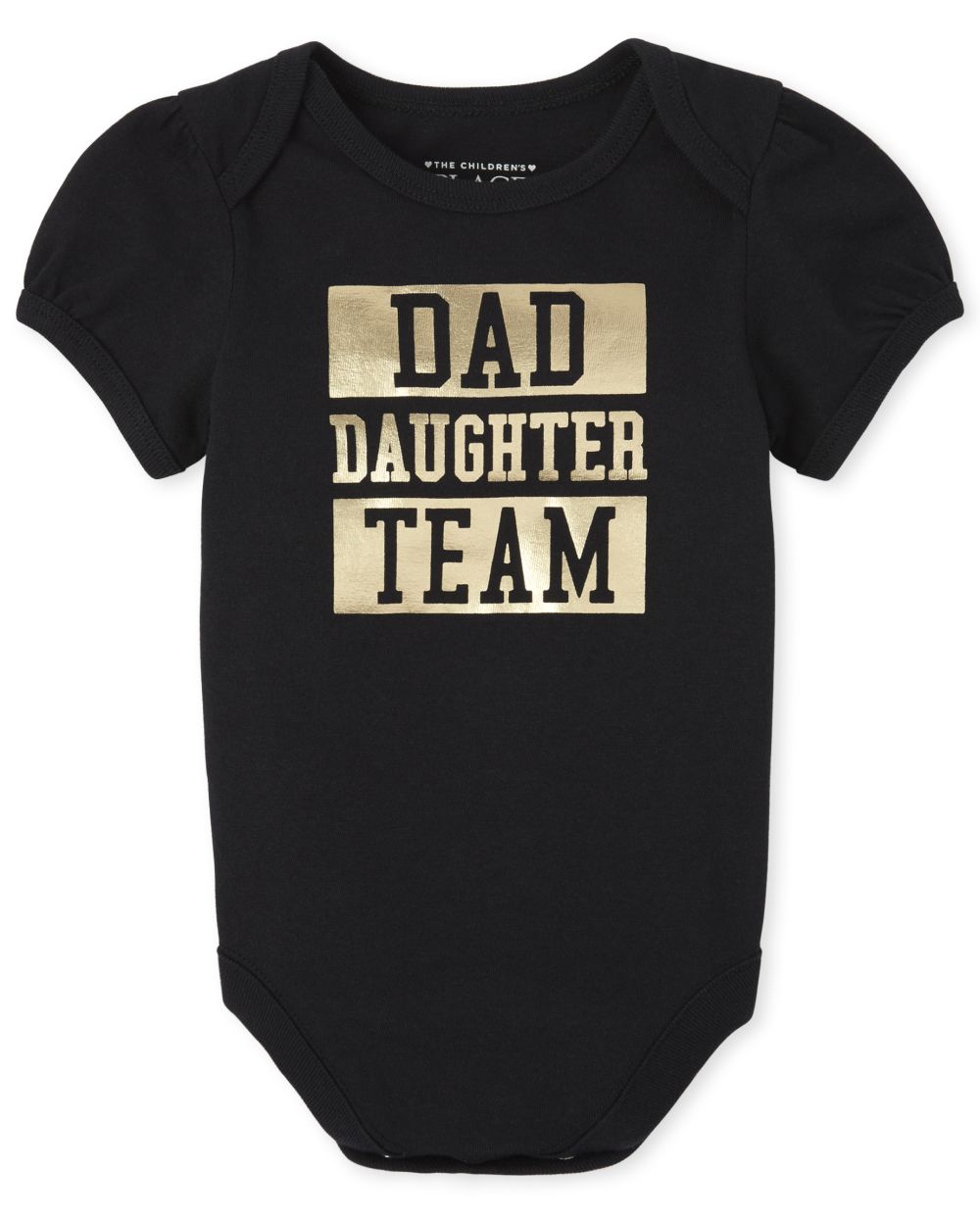 Baby Girls Matching Family Short Sleeve Foil 'Dad Daughter Team ...