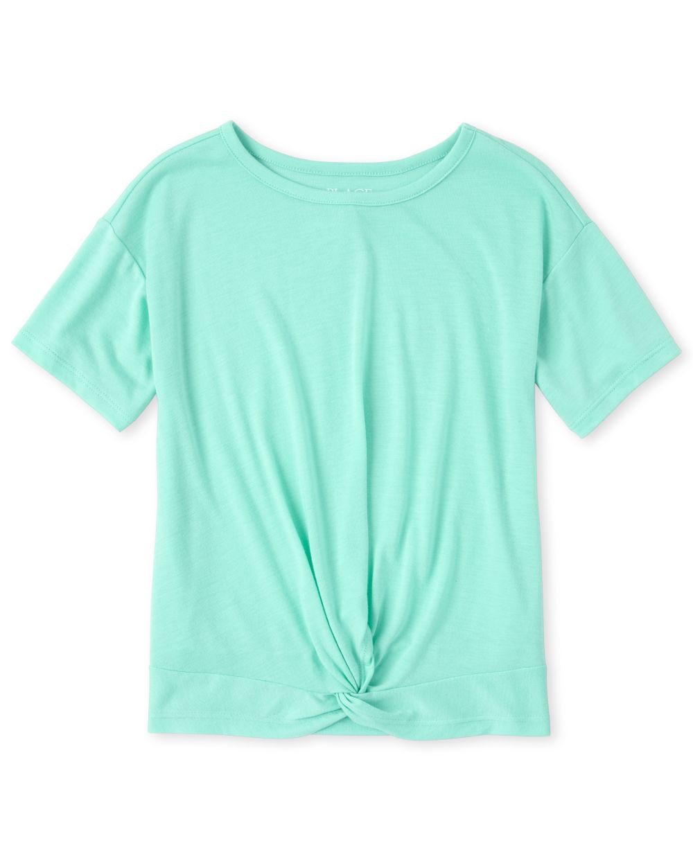 Girls Short Sleeve Twist Front Top