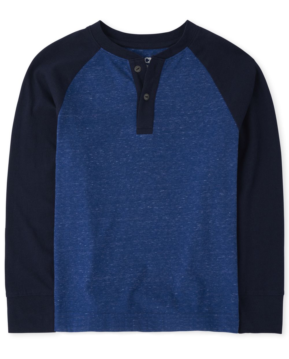 Boys Long Raglan Sleeve Henley Top