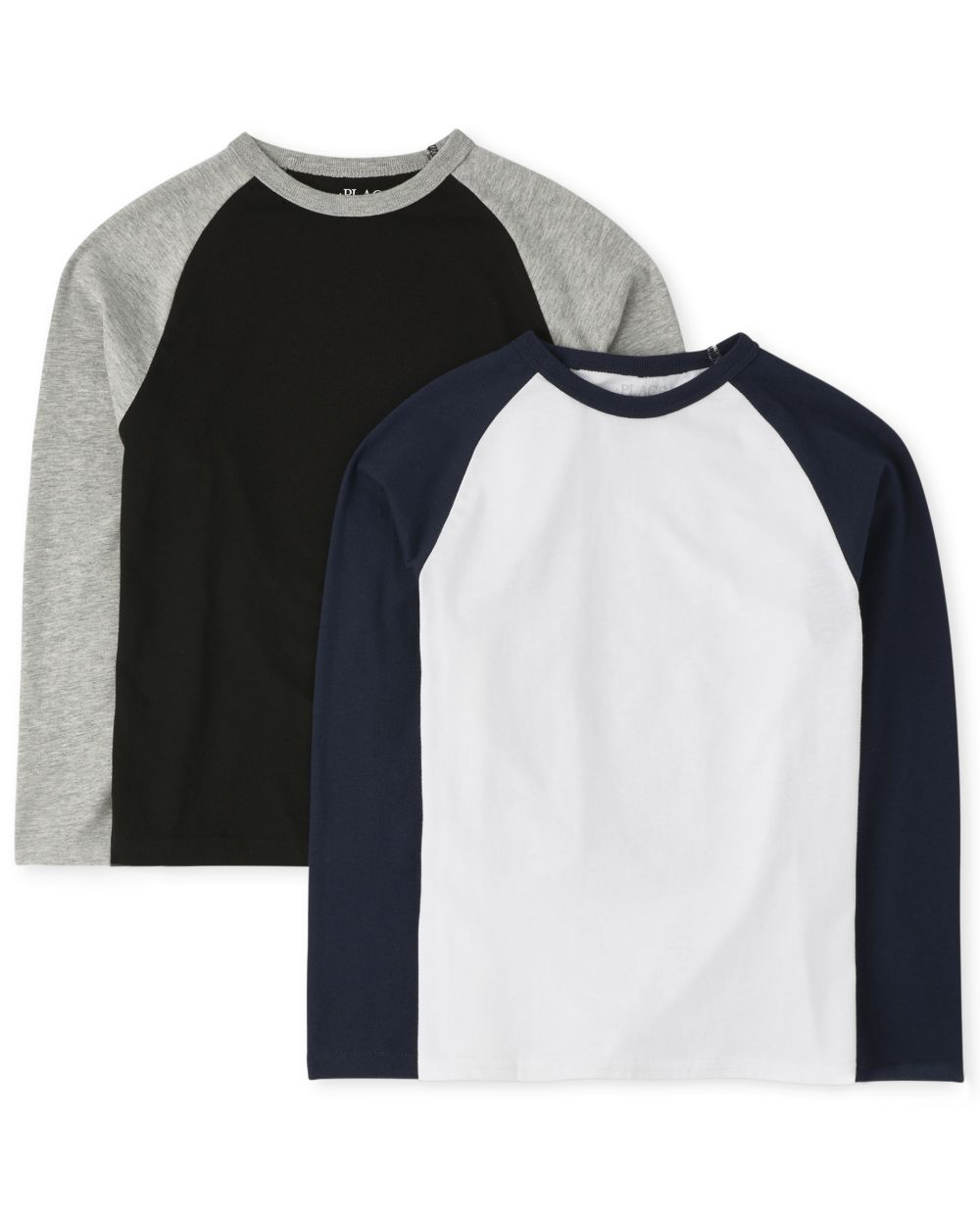 Boys Long Sleeve Raglan Top 2-Pack